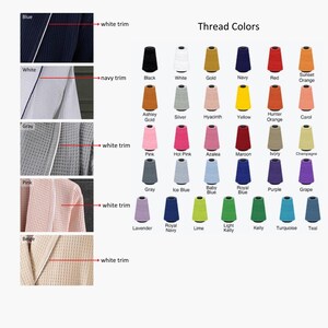Custom Waffle Robes for Women and Men Gray Pink Navyblue White Beige ...