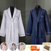 White Custom Waffle Robe Personalized Waffle Bathrobe Embroidered Robe ...