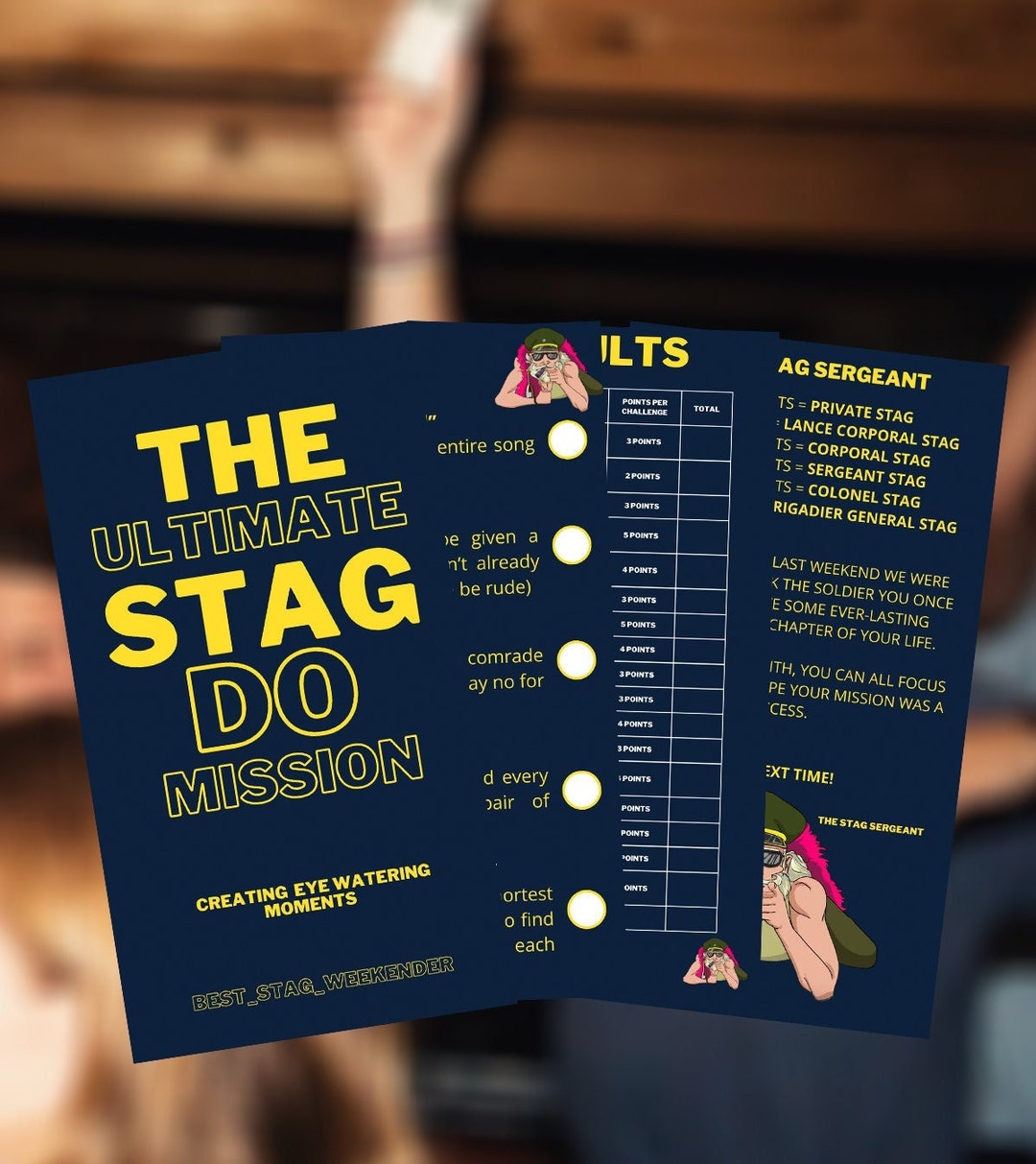 Stag Do Games, Stag Do Challenges, Stag Do Dares, Stag Do Mission, Stag ...