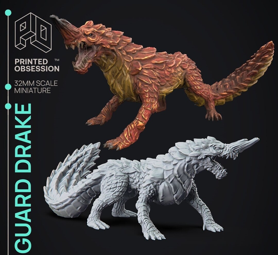 Guard Drake Monsters of the Universe Miniature Tabletop Gaming by ...