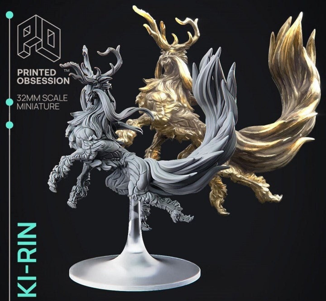 Ki Rin Monsters of the Universe Miniature Tabletop Gaming by Printed ...