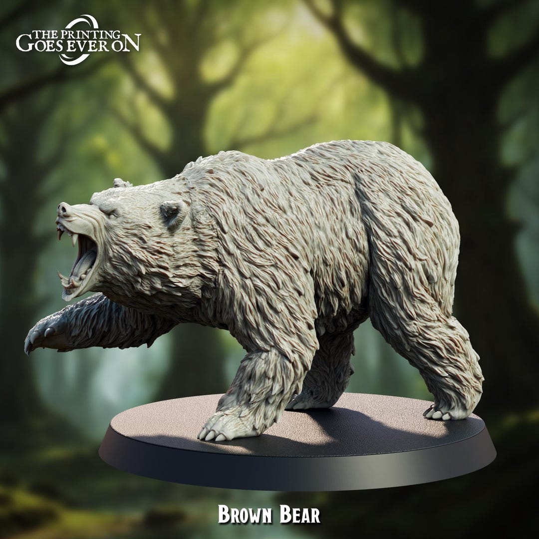 Brown Bear - RPG Exclusive - the Printing Goes Ever On - Etsy