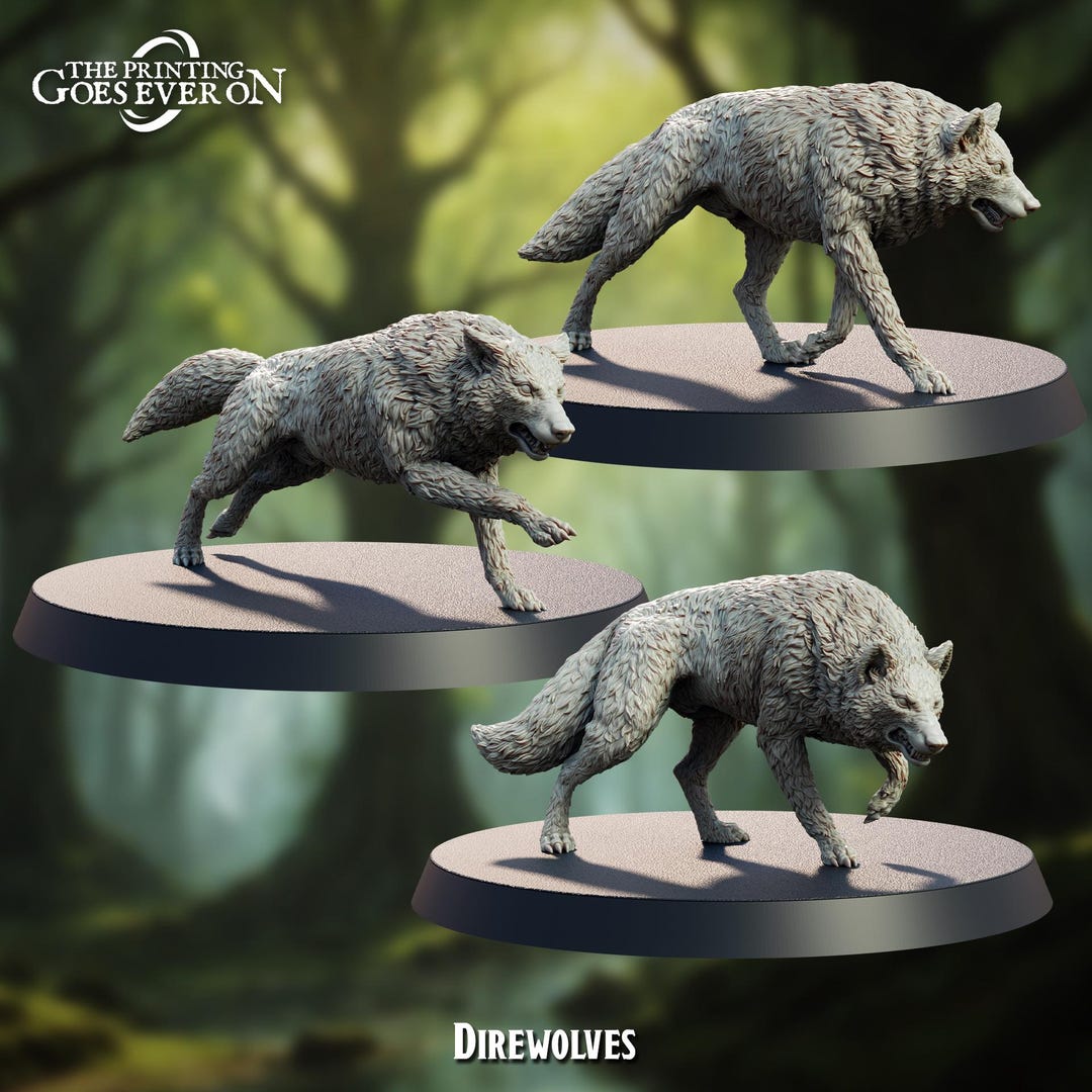 Direwolves - RPG Exclusive - the Printing Goes Ever On - Etsy