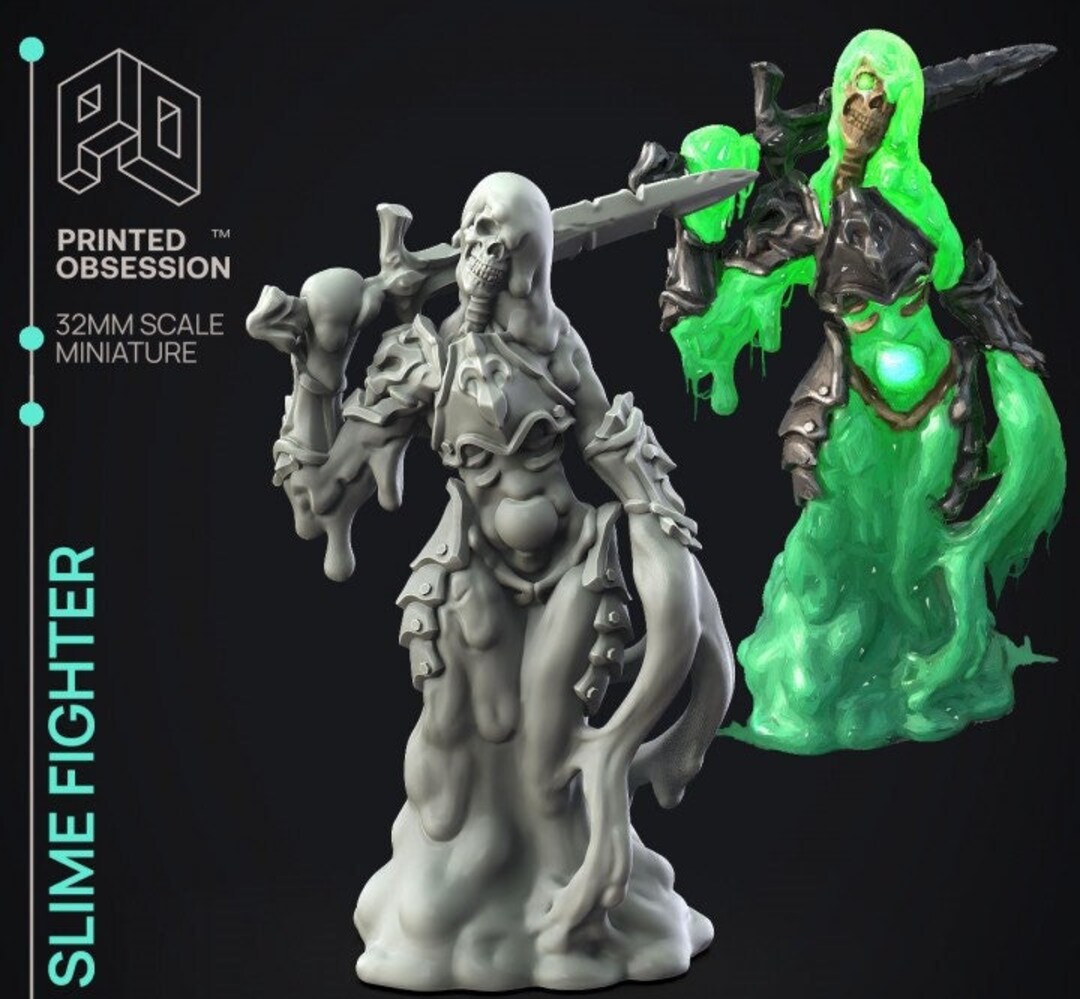 Slime Fighter Gelatinous Queen Series by Printed Obsession 3d Printed ...