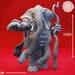 Loxodon Four Types 32/54mm Miniature Tabletop Gaming by Yasashii Kyojin ...