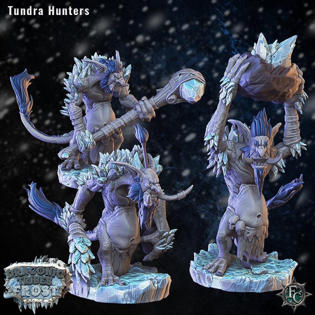 Draconic Tribes Frost - Tundra Hunters, Set of 3 - by Fleshcraft Studio ...