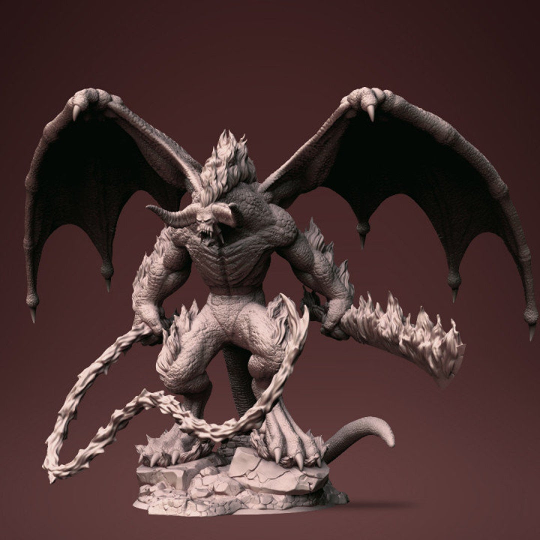 Balrog Miniature Tabletop Gaming by Clynche Art - Etsy