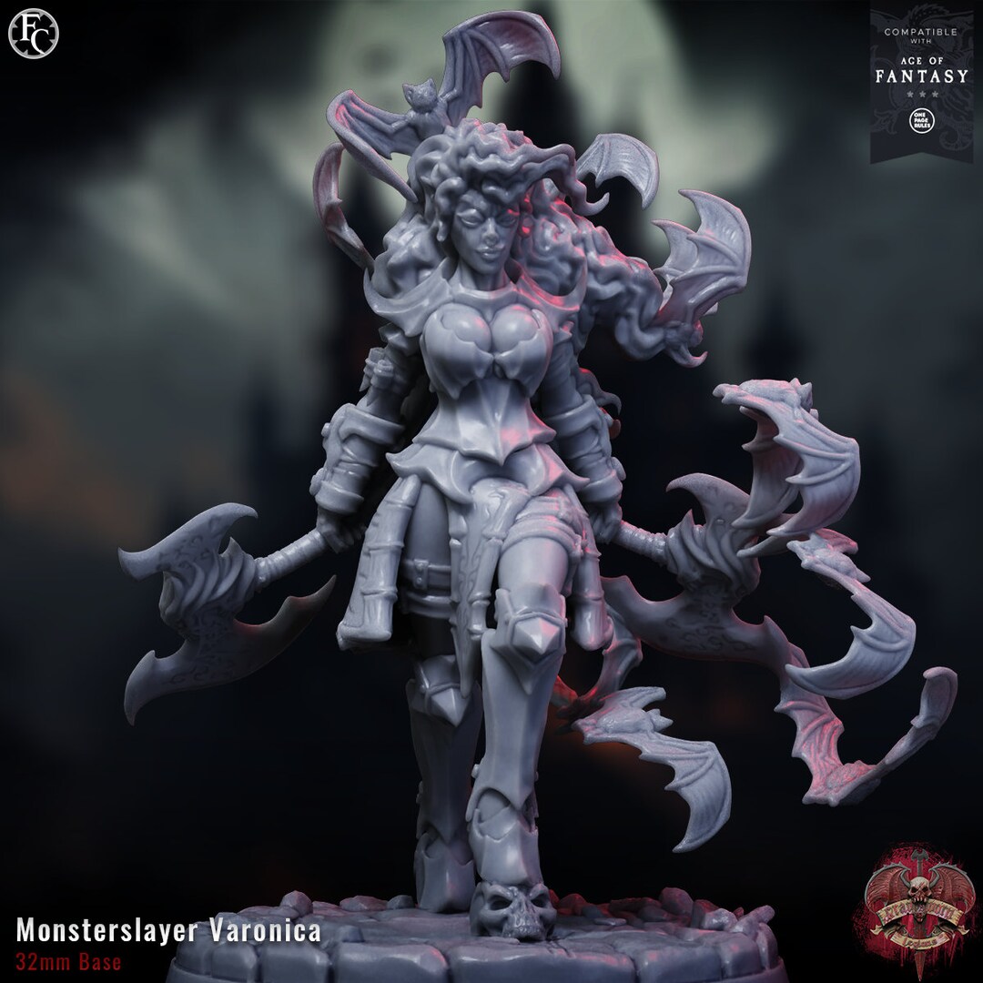 Heralds of Lotharius - Monsterslayer Varonica - by Fleshcraft Studio - Etsy