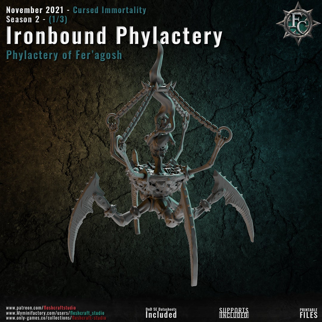 The Ironbound Ironbound Phylactery by Fleshcraft Studio - Etsy