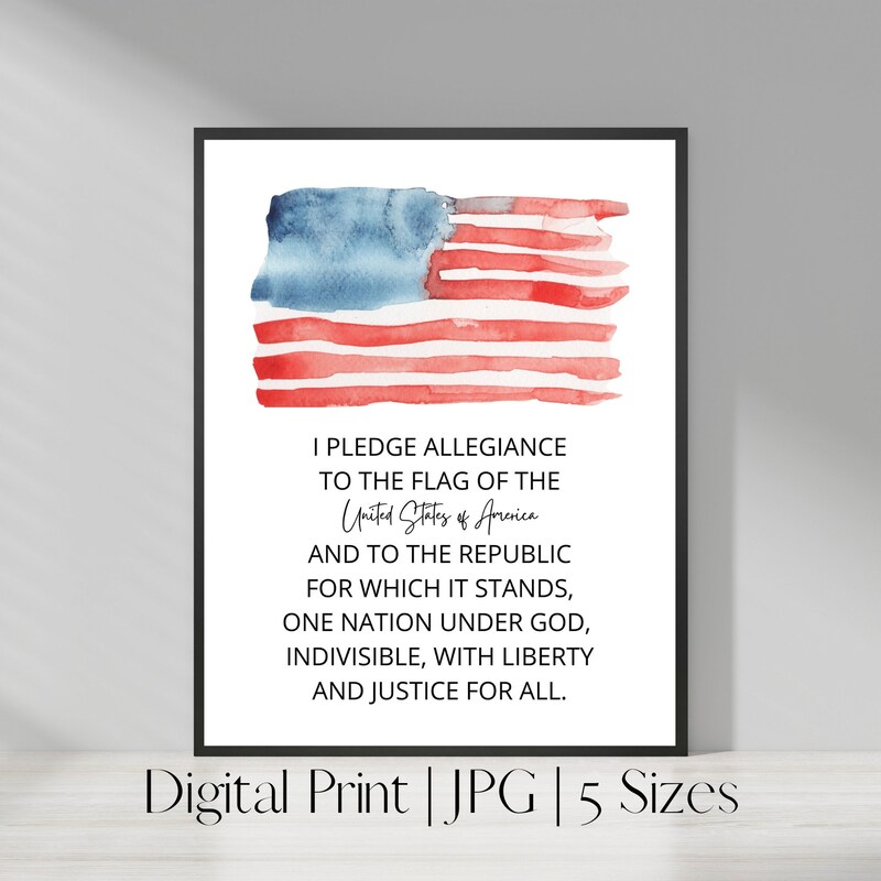 Pledge of Allegiance - Etsy
