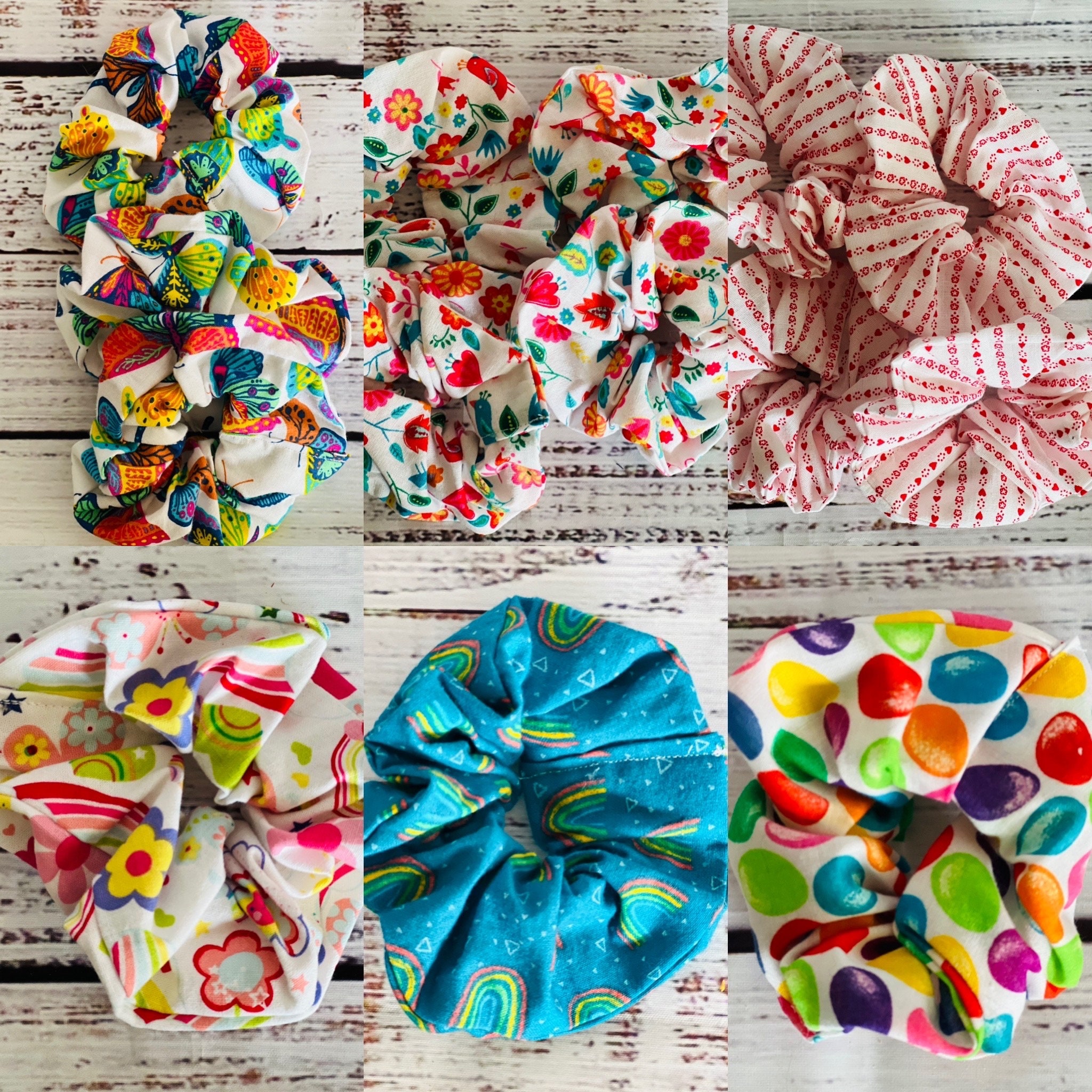 Scrunchie Fabric Scrunchies Hair Accessories - Etsy