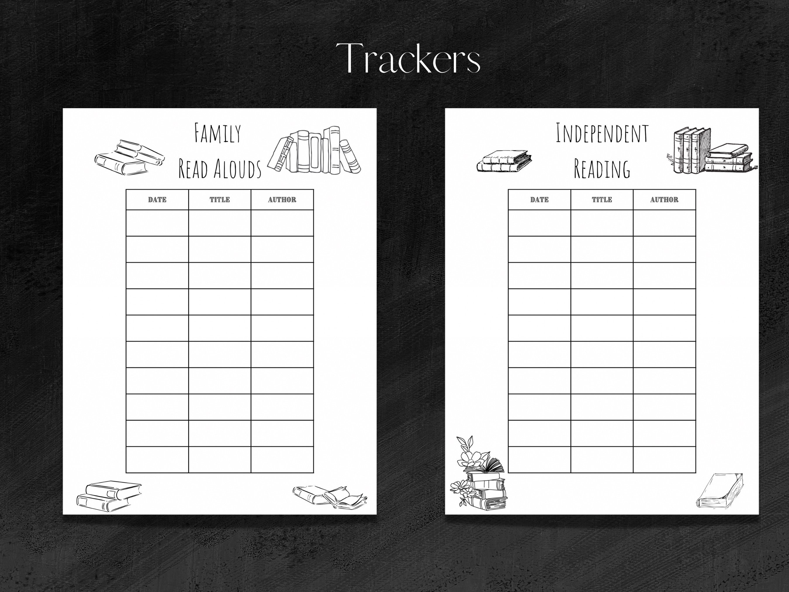 My Reading Journal Homeschool Resources Digital Download - Etsy