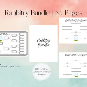 Editable Ultimate Rabbitry Bundle | Ultimate Rabbitry Record Keeping ...