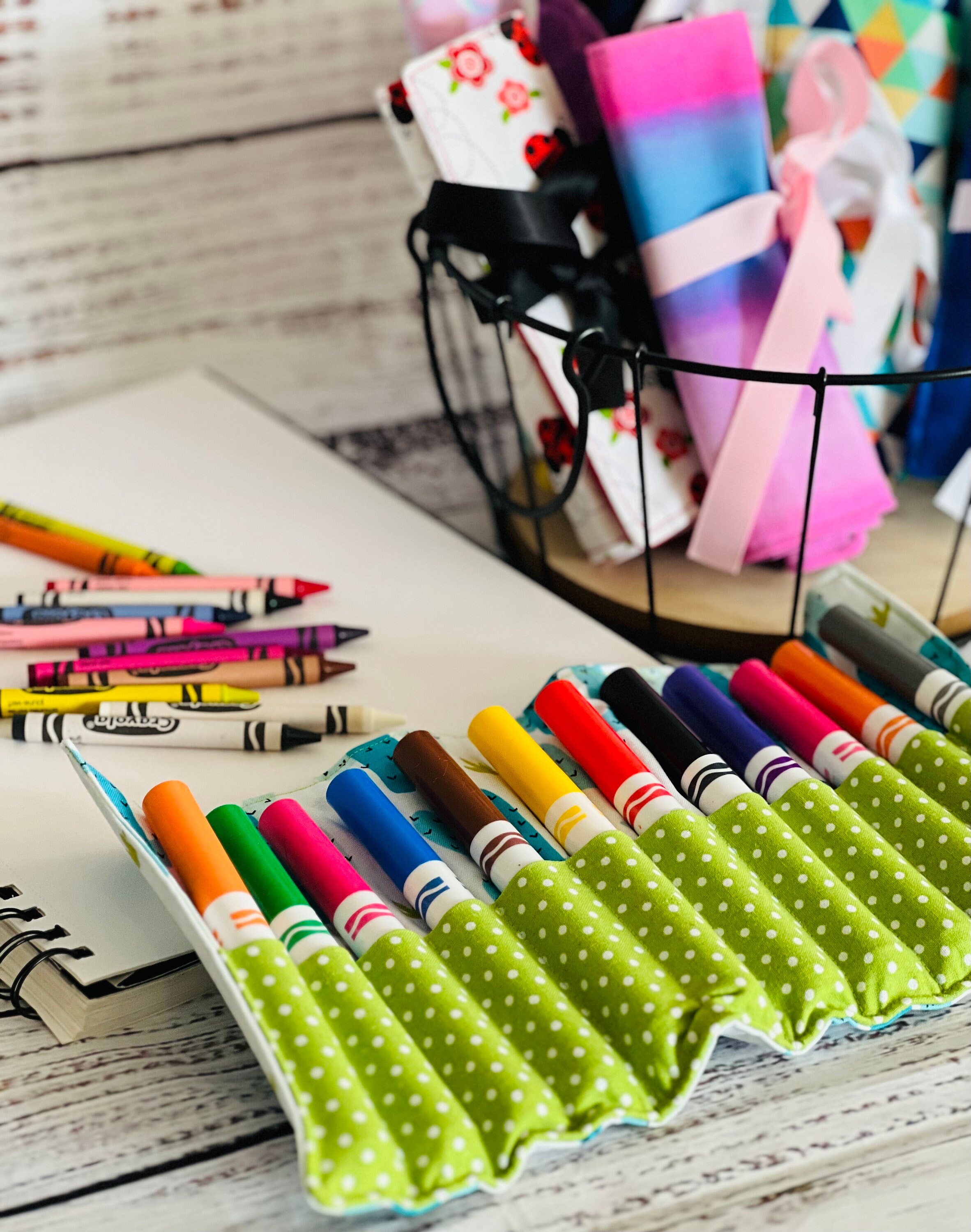 Crayon & Marker Roll Cactus Roll up Art Case - Etsy