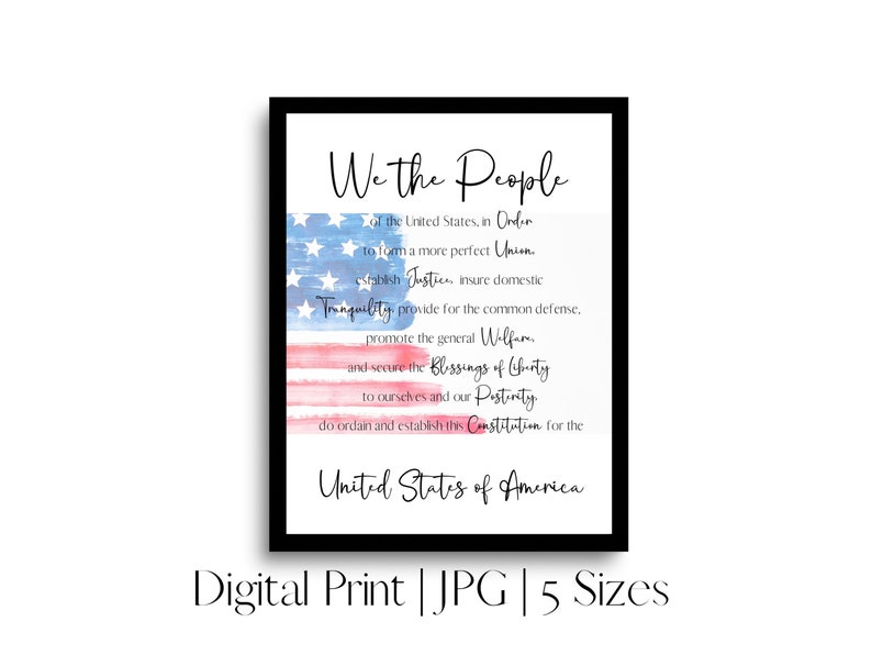 We the People | Patriotic | Digital Download | Printable | JPG ...