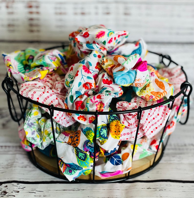 Scrunchie Fabric Scrunchies Hair Accessories - Etsy