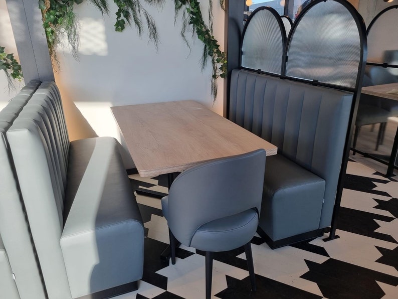 Bespoke Restaurant Furniture/ Booth Bench Seating/ Chesterfield Style ...