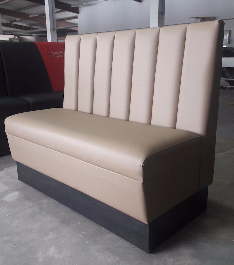 Custom Booth Bench: Faux Leather Banquette, Restaurant Seating - Etsy UK