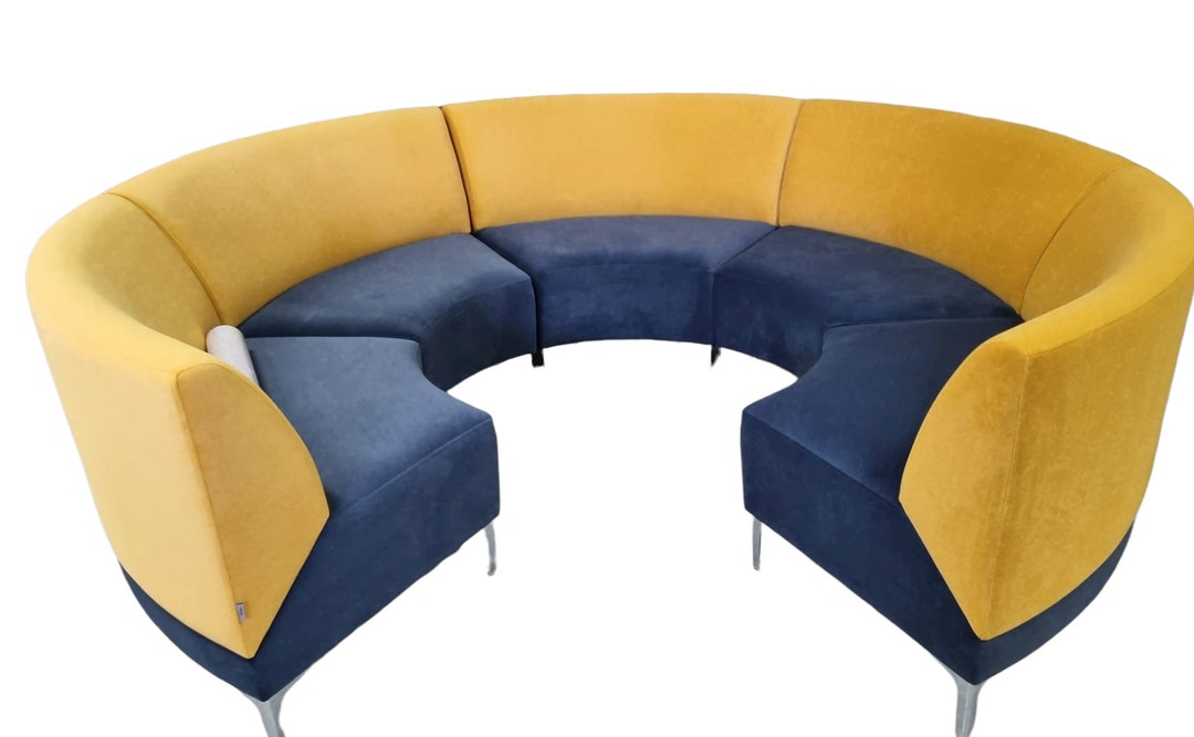 Bespoke Booth Bench/banquettes/ Round Sofa/ C-shape Booth Made to Order ...