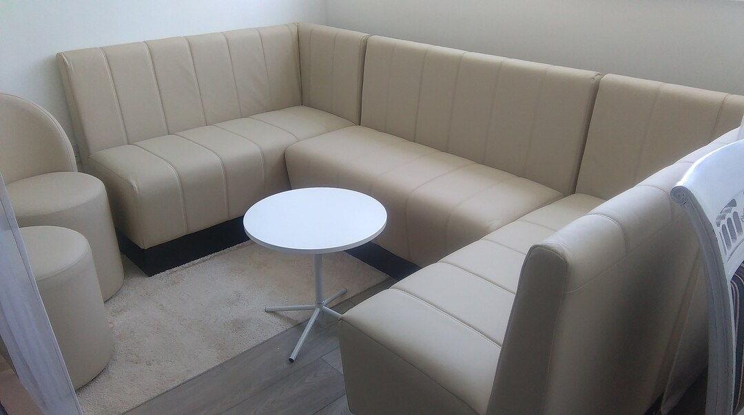 Bespoke Booth Bench: Faux Leather Restaurant Seating - Etsy