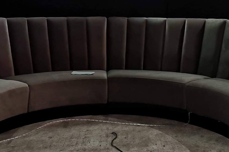 Upholstered Fluted Booth Bench Bespoke Fixed Seating Kitchen Booth ...