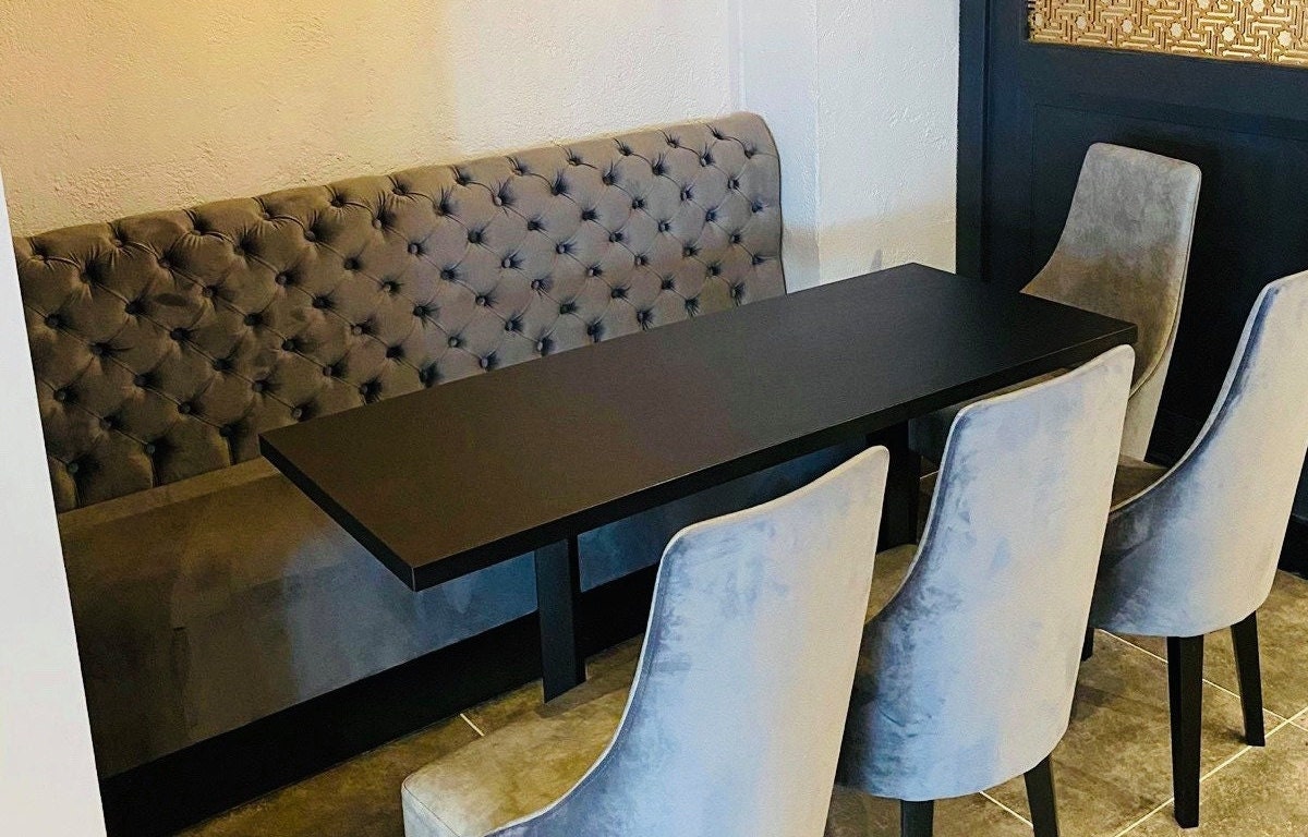 Bespoke Buttoned Restaurant Booth Bench Kitchen Dining Booth Bench Made ...