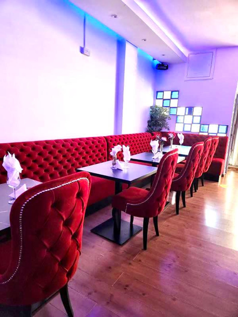 Bespoke Restaurant Furniture/ Booth Bench Seating/ Chesterfield Style ...