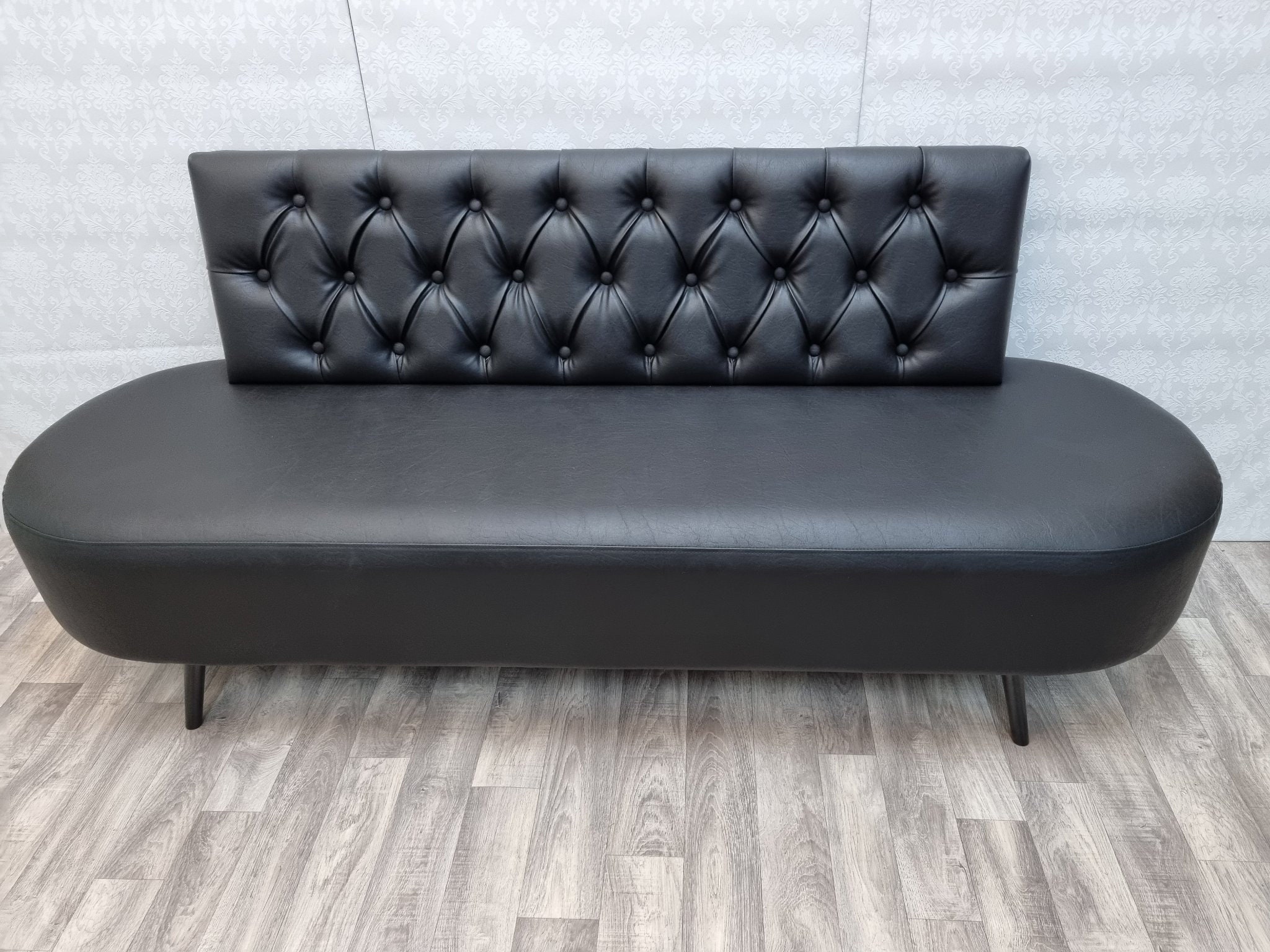 Bespoke Chesterfield Booth Bench: Velvet Reception Sofa - Etsy UK