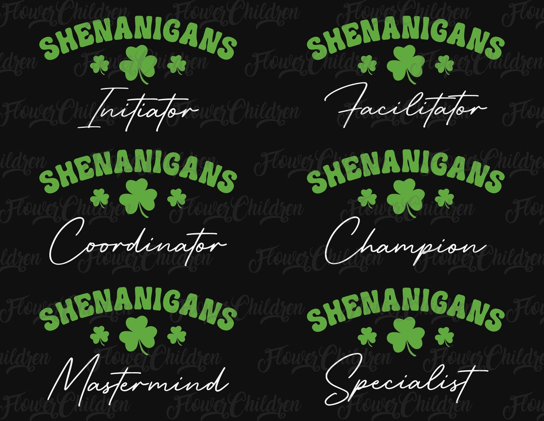 Bundle Shenanigans Initiator Svg Shenanigans Facilitator Svg - Etsy