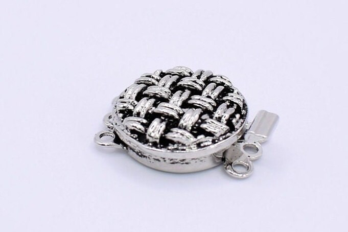 Circular Shaped Woven Design Metal Clasp, Bracelet Clasp, Necklace ...