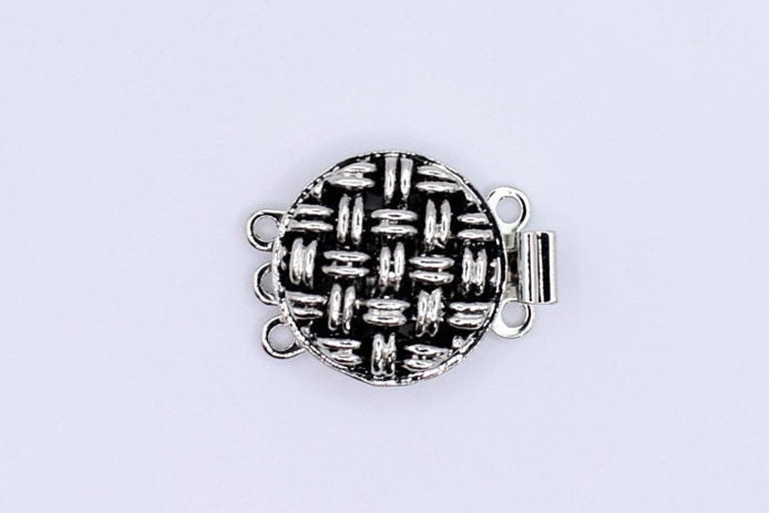 Circular Shaped Woven Design Metal Clasp, Bracelet Clasp, Necklace ...