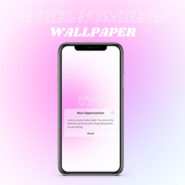 Angel Number Desktop Wallpaper - Etsy