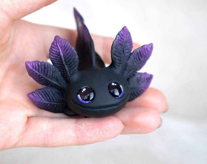 Cute Axolotl Figurine, Baby Lizard, Cute Reptile Figurine, Baby Axolotl ...