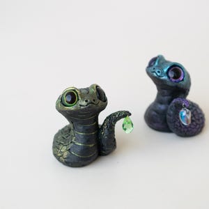 Cute Snake Fıgurıne, PREORDER, Baby Snake, Tıny Snake Decoratıon, Snake ...