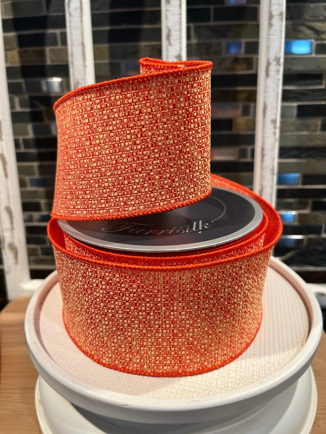 Farrisilk Candy Corn Tweed Ribbon - Etsy