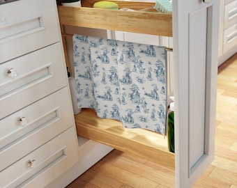 Toile Kitchen Towel - Etsy