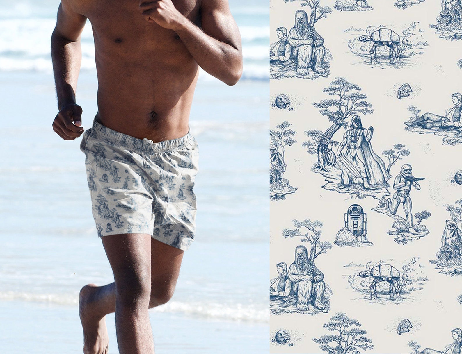Toile De Star Wars Swim Trunks - Etsy