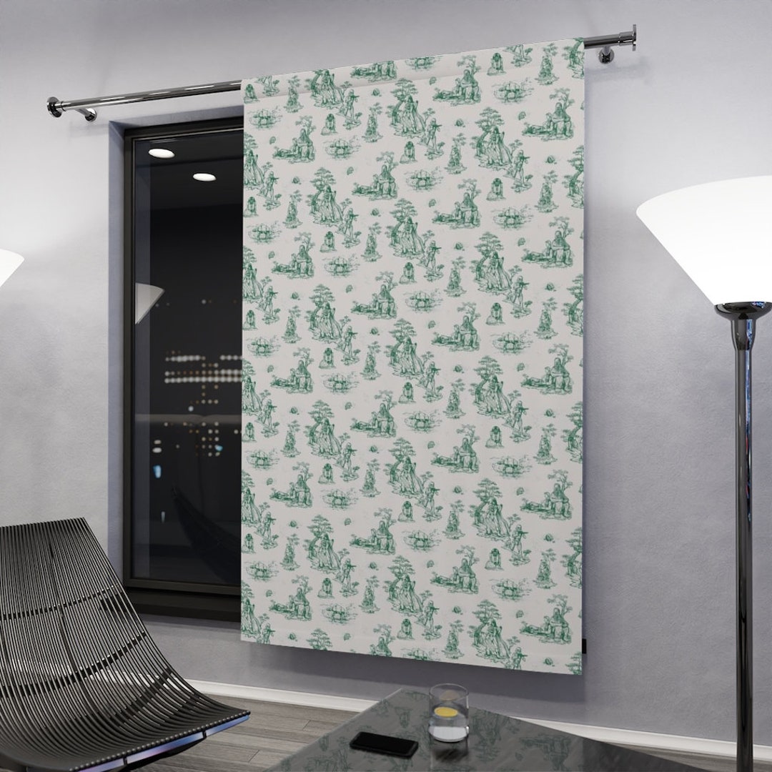 Toile De Star Wars - Window Curtains (1 Piece) GREEN - Etsy