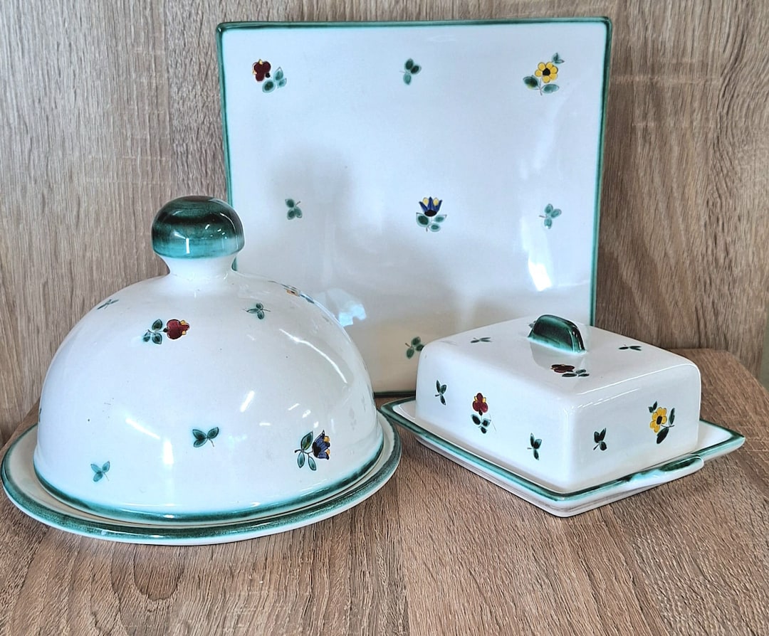 Gmundner Ceramic Breakfast Set Scattered Flowers Pattern - Etsy
