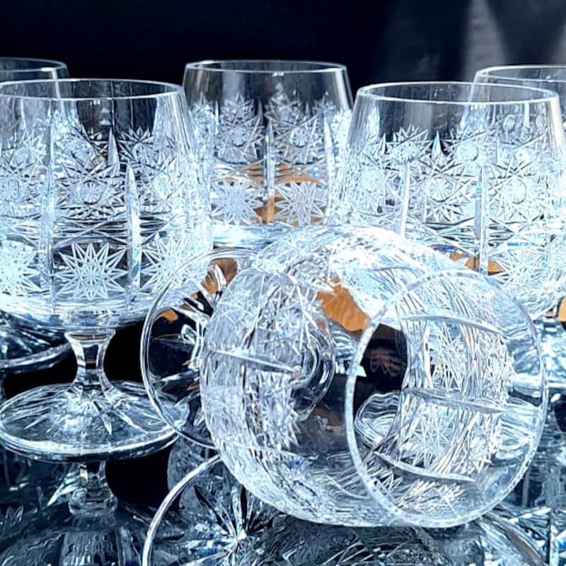 Crystal Glasses - Etsy