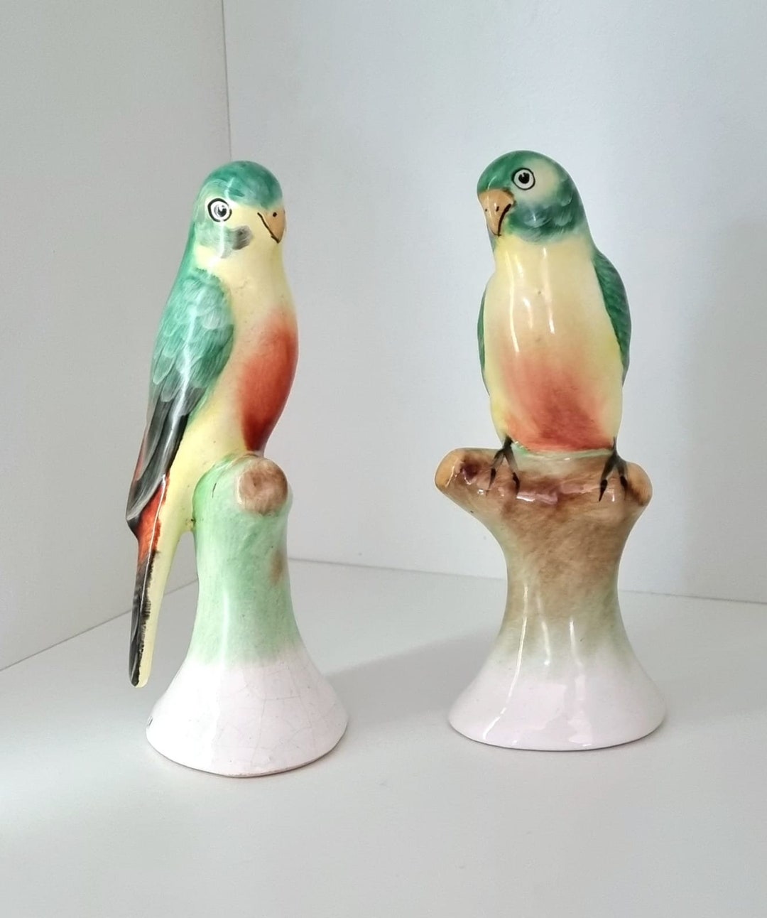 Beautiful, Decorative Ceramic Parrots, Bodrogkereszturi Keramia, Hand ...