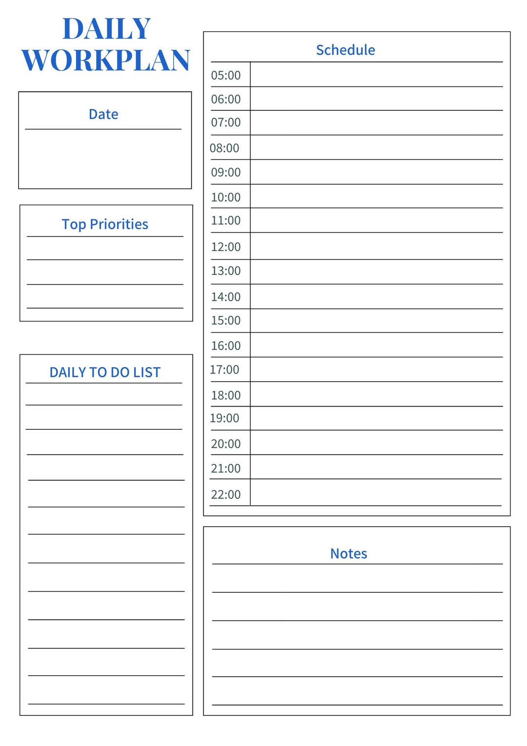 Weekly and Daily Project Planner Sheets / Digital Download - Etsy