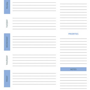 Weekly and Daily Project Planner Sheets / Digital Download - Etsy