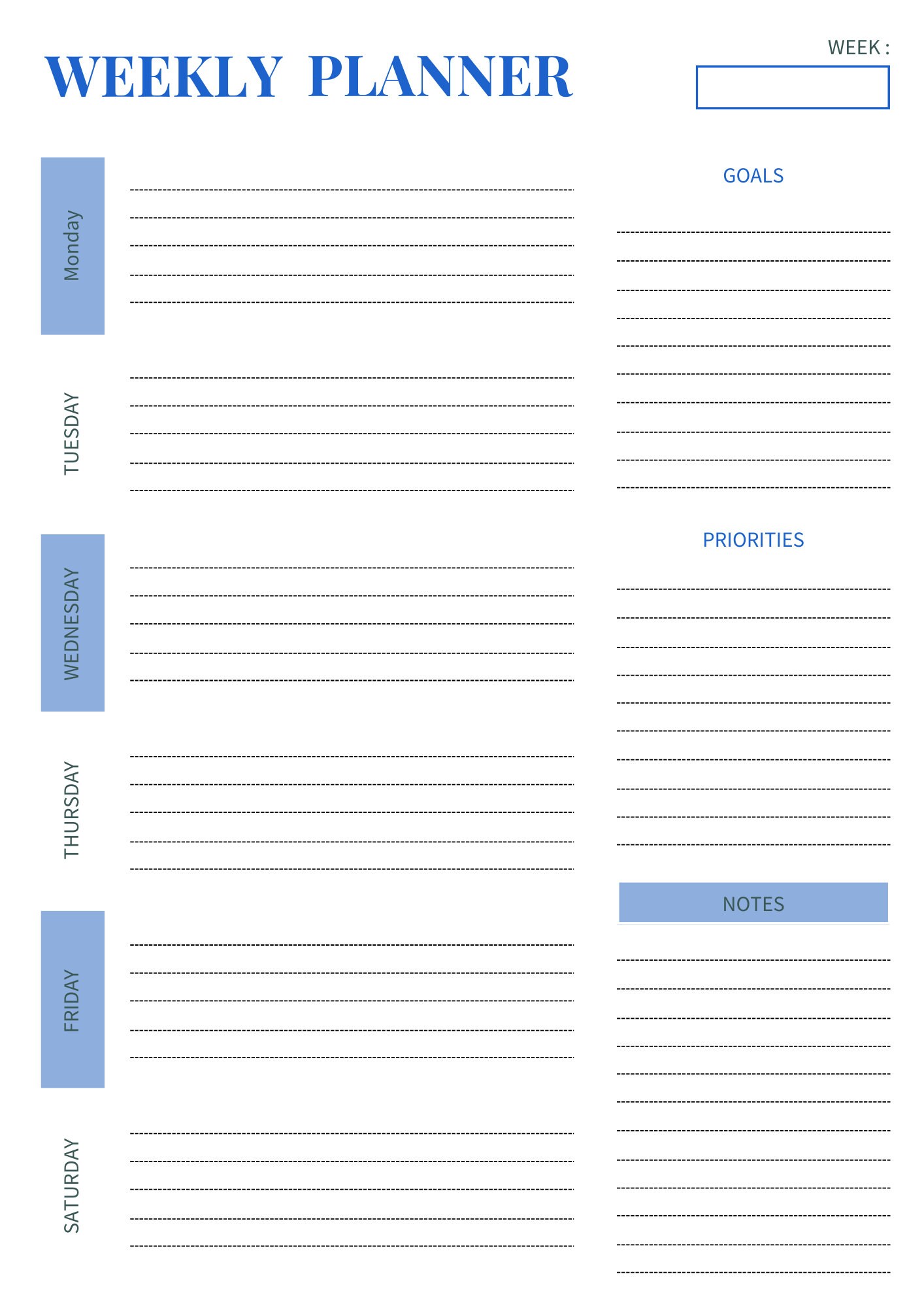 Weekly and Daily Project Planner Sheets / Digital Download - Etsy