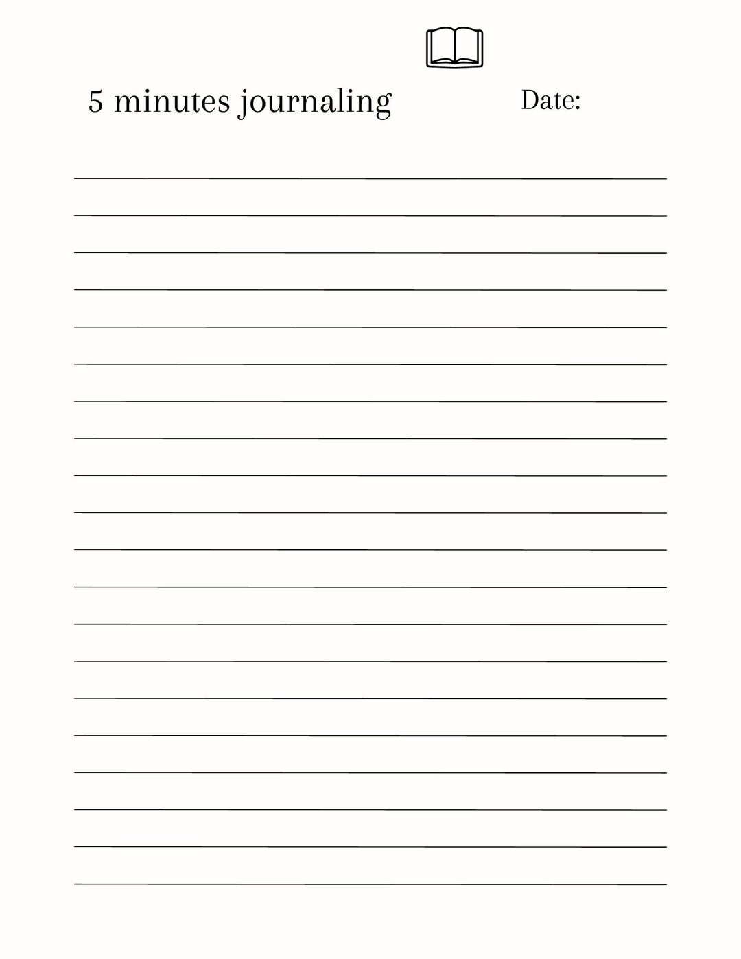 Digital Journal (minimalist) | A4 Printable Journal | Daily Journal PDF ...