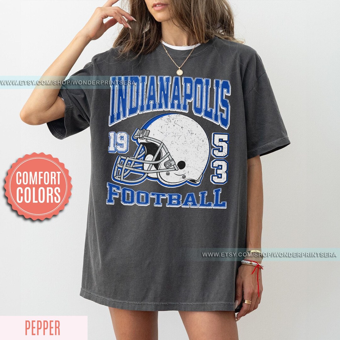 Indianapolis Football Vintage Style Comfort Colors T-shirt,indianapolis ...