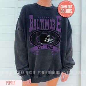 Baltimore Football Vintage Style Comfort Colors Sweatshirt,retro ...