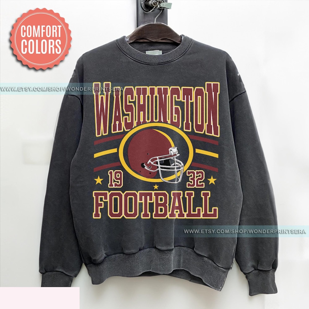 Washington Football Vintage Style Comfort Colors Sweatshirt,washington ...