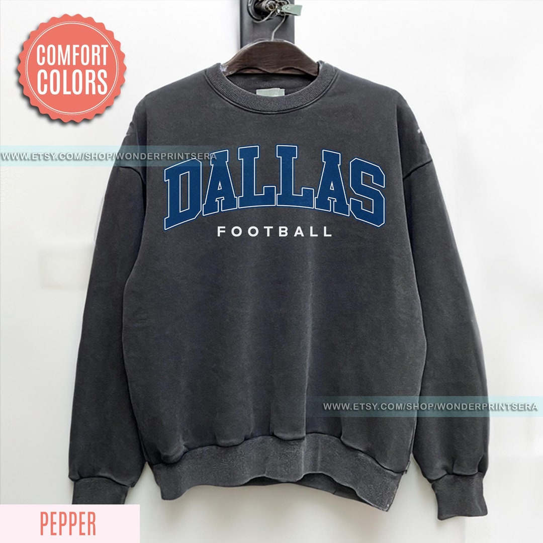 Dallas Football Vintage Style Comfort Colors Sweatshirt,dallas Football ...