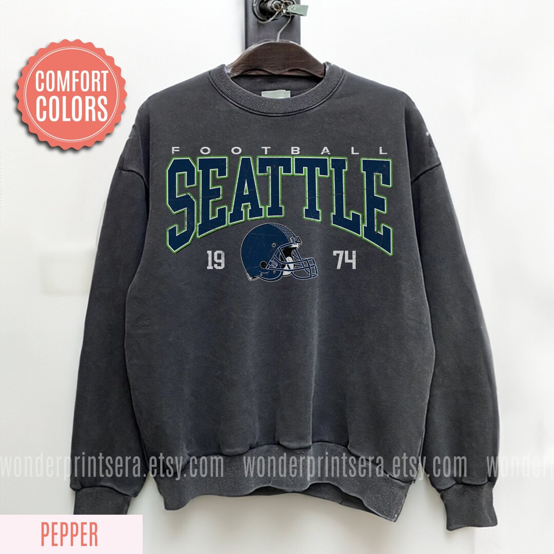 Seattle Football Vintage Style Comfort Colors Sweatshirt,seattle ...